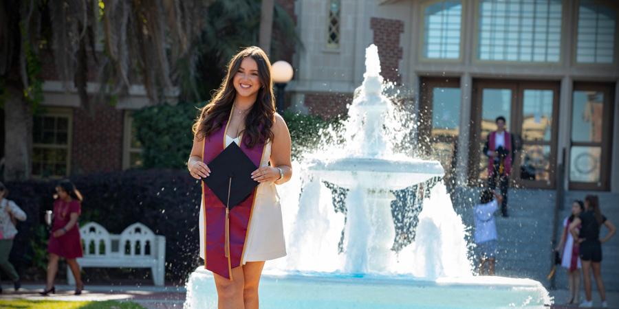 Photos: Student graduation photos at the Westcott Fountain, an FSU ...