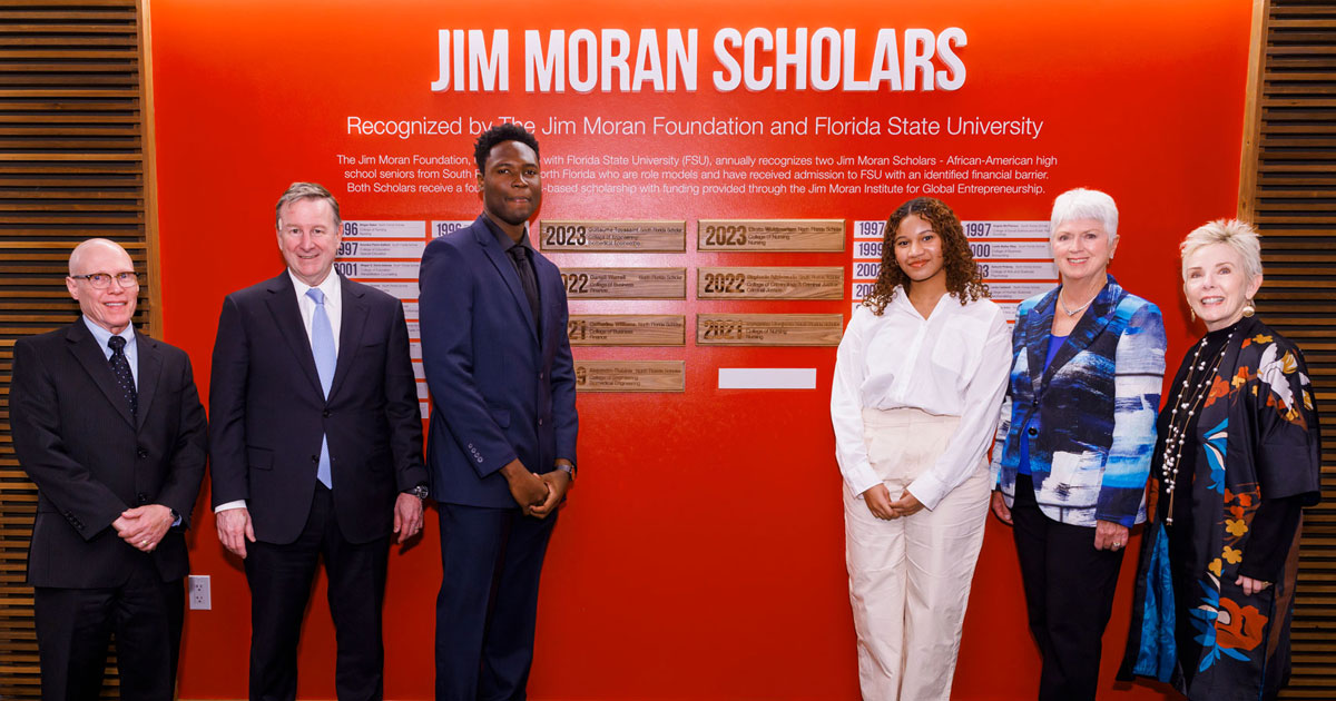 FSU recognizes 2023 Jim Moran Scholars - Florida State University News