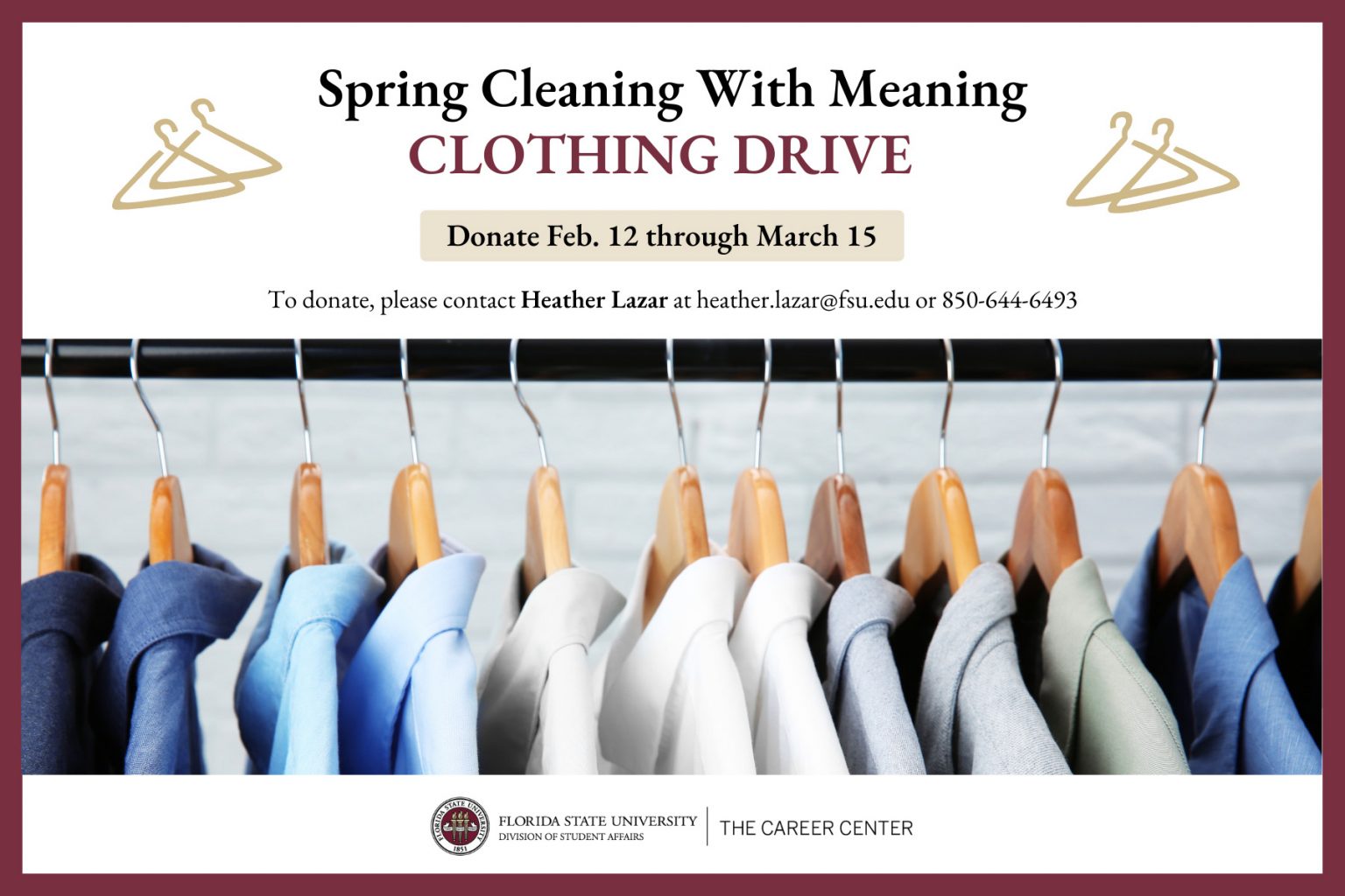 Spring Cleaning with Meaning: FSU Career Center Launches Clothing Drive ...
