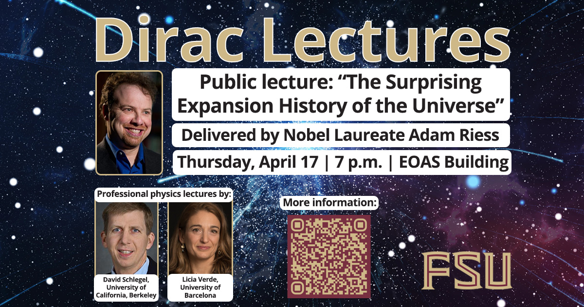 FSU Physics Dirac Lectures: Nobel Laureate to give public lecture on ...