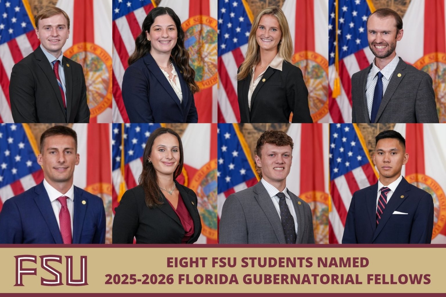 Eight FSU students earn spot in prestigious Florida Gubernatorial ...